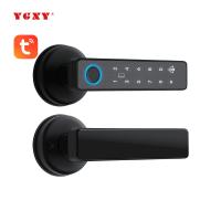 China Hot Selling Wholesale Price Mobile Phone Tuya BLE/wifi APP Spherical Handle Fingerprint Password Intelligent Door Lock for sale