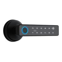 China Hot Selling Wholesale Price Mobile Phone Tuya BLE/wifi APP Spherical Handle Fingerprint Password Intelligent Door Lock for sale