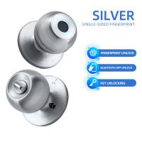 China YAGU Smart Locks Biometric Password and Fingerprint Electronic Replacement Ball Lock Aluminum or Wooden Door Lock for sale