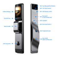 China Hot Selling Full Automatic Real Time Video Intercom Smart Wifi Digital Door Lock Anti-theft Camera Smart Lock for sale