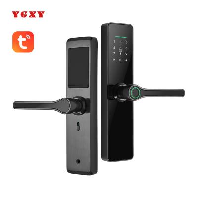 China Stainless Steels Fingerprint Password Security Door Lock Wholesale Factory Selling Tuya Version Optional for sale