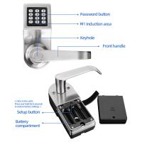 China YAGU Wholesale Price High Quality Mobile Application Durable Granular Digital Button Swipe Card Password Door Lock for sale