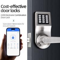 China Wholesale Price High Quality Mobile TTLOCK Application Durable Granular Digital Button Swipe Card Password Door Lock for sale