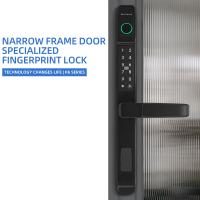 China European 85 Mortise Digital Electronic Ttlock Tuya Outdoor Waterproof Sliding Door Fingerprint Password Smart Lock for sale