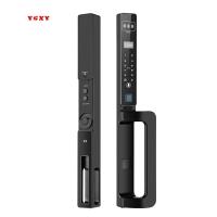 China Face Recognition Fingerprint Lock 35MM Narrow Bezel Cell Phone Tuya Aluminum Door Code Lock Automatic Smart Door Locks for sale
