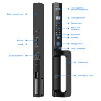 China TTLOCK Wholesale Face Recognition Fingerprint Lock Narrow Bezel Cell Phone Aluminum Door Code Lock Automatic Smart Door Locks for sale