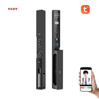 China Face Recognition Fingerprint Hold Hands Lock Narrow Bezel Cell Phone Tuya Aluminum Door Code Lock Automatic Smart Door Lock for sale
