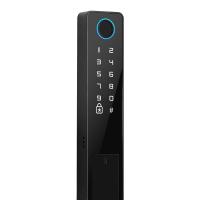 China YAGU New Style 5CM Wide Slim Bezel No Handle Straight TTLOCK Automatic Digital Combination Smart Door Lock for sale