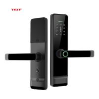China Tuya Smart Fingerprint Lock Home Security Intelligent Door Lock With WiFi APP Password RFID Unlock Electronic Hotels for sale