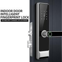 China Tuya Smart Fingerprint Lock Home Security Intelligent Door Lock With WiFi APP Password RFID Unlock Electronic Hotels for sale