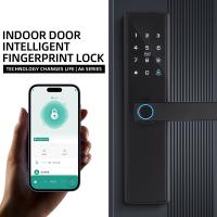 China Yagu Tuya Smart Fingerprint Lock Home Security Intelligent Door Lock With WiFi APP Password RFID Unlock Electronic Hotels for sale