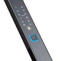 China New Style Broken Bridge Aluminum Door Ultra Narrow Ultra Thin Frame Face Recognition Palmprint Fully Automatic Smart Door Lock for sale