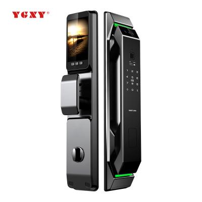China YAGU 3d Face Lock Palm Print Recognition Intelligent Smart Automatic Face and Fingerprint Lock Digital Lock for Home for sale