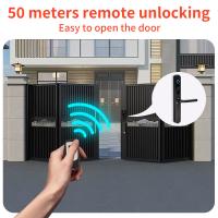 China Double-sided European 85 Mortise Narrow Border Tuya Wifi Aluminum Alloy Door Smart Door Lock Specialized for Hollowed-out Doors for sale