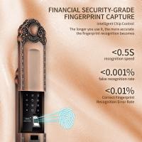 China YAGU Luxury Smart Lock Waterproof IP65 Fingerprint Password Key Villa Door Lock With Tuya App for sale