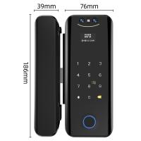 China YAGU Smart Electric Lock  Smart Wifi Digital Double Sliding Glass Door Handle Lock Tuya with Face Recognition Smart Lock for sale