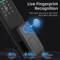 China YAGU OEM Manufacturer TTlock Tuya-app Anti-theft Lock Fingerprint Smart Locks for Front Tuya Smart Door Lock for sale