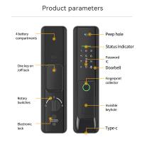 China YAGU OEM Manufacturer TTlock Tuya-app Anti-theft Lock Fingerprint Smart Locks for Front Tuya Smart Door Lock for sale