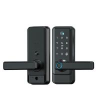 China YAGU Door Lock Smart Fingerprint TTLock APP Cerradura Inteligente Handle Lock for Home Office Apartment for sale
