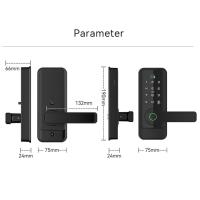China YAGU Door Lock Smart Fingerprint TTLock APP Cerradura Inteligente Handle Lock for Home Office Apartment for sale