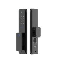 China YAGU NEO Aluminum Alloy Biometric Wood Door Digital Fingerprint Lock With Camera Keyless Biometric Lock for Home Security TUYA for sale