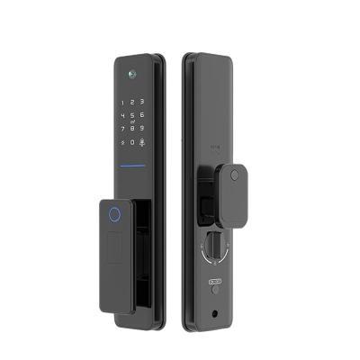 China YAGU NEO Aluminum Alloy Biometric Wood Door Digital Fingerprint Lock With Camera Keyless Biometric Lock for Home Security TUYA for sale