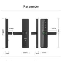 China YAGU NEO Smart Card Password Key Unlock Door Lock Smart Outdoor Tuya Metal Gate Wifi Lock Smart Lock for Metal Door for sale