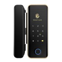 China YAGU Smart Electric Lock  Smart Wifi Digital Double Sliding Glass Door Handle Lock Tuya with Face Recognition Smart Lock for sale