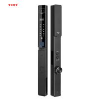 China YAGU 3D Face Recognition Fingerprint Hold Hands Lock Narrow Bezel Cell Phone  Aluminum Door Code Lock Automatic Smart Door Lock for sale