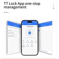 China Double Sided Fingerprint Ip65 Waterproof TUYA Application Peephole Remote Door Lock Fingerprint Code Card Key Smart Door Locks for sale