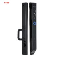 China Tuya App Full Automatic Aluminum Door Lock With 3D Face Recogination Video Intercom Digital Door Auto Lock Smart Lock Cnc for sale