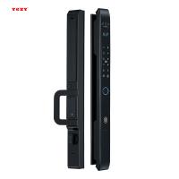 China YAGU Full Automatic Aluminum Door Lock With 3D Face Recogination Video Intercom Digital Door Auto Lock Smart Lock Cnc Tuya APP for sale