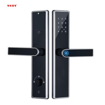 China YAGU TTlock App Wood Door Locks SDK Fingerprint Aluminum Alloy Digital Keyless Biometric Smart Locks for Home Security for sale