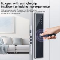 China YAGU TTlock App Wood Door Locks SDK Fingerprint Aluminum Alloy Digital Keyless Biometric Smart Locks for Home Security for sale