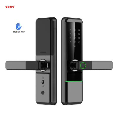 China YAGU Multi Point Digital Fingerprint TTLOCK Tuya App Smart Door Lock With Camera  Smart Locks Front Door for sale