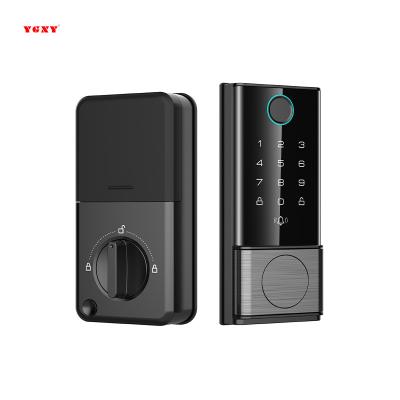 China YAGU Mini Short Smart Lock Keyless Entry Password IC Card Key Anti-theft Lock Office Automatic Digital Code Deadbolt Door Lock for sale