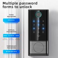 China YAGU Mini Short Smart Lock Keyless Entry Password IC Card Key Anti-theft Lock Office Automatic Digital Code Deadbolt Door Lock for sale