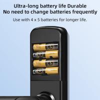 China Tuya Indoor Smart Lock Wifi Aluminum Alloy Half Face Automatic Remote Keyless Entry Fingerprint Password European Cross-border for sale