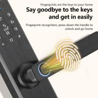 China YAGU Keyless Entry TTLock APP Smart Card Password Anti-theft Security 5050 Mortise Wooden Door Fingerprint Lock for sale