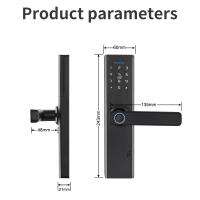 China YAGU Keyless Entry TTLock APP Smart Card Password Anti-theft Security 5050 Mortise Wooden Door Fingerprint Lock for sale