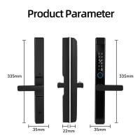 China Wholesale Price High-quality European 85 Mortise Narrow Border TTLock Wifi Aluminum Alloy Door Smart Door Lock for sale