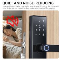 China Low Price Keyless Entry Smart Card Password Anti-theft Security 5050 Mortise Wooden Door Fingerprint Lock for sale