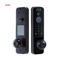 China US Standard Manufacturer's Hot Selling Double Tongue Aluminum Alloy Security Integrated Smart Lock Easy Operation for Wood Door for sale