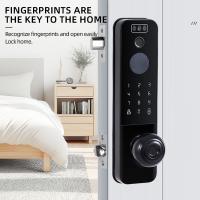 China US Standard Manufacturer's Hot Selling Double Tongue Aluminum Alloy Security Integrated Smart Lock Easy Operation for Wood Door for sale