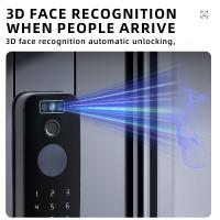 China US Standard Manufacturer's Hot Selling Double Tongue Aluminum Alloy Security Integrated Smart Lock Easy Operation for Wood Door for sale