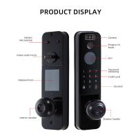 China US Standard Manufacturer's Hot Selling Double Tongue Aluminum Alloy Security Integrated Smart Lock Easy Operation for Wood Door for sale