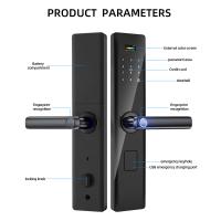 China Electronic Smarttings Smart Locks Tuya TTLOCK Knob Key Doors Digital Security Fingerprint Handles Smart Door Lock With Camera for sale