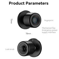 China Yagu Stainless Steel Tuya App Fingerprint Smart Ball Lock Blue-tooth Smart Door Lock for Room Office Home Apartment for sale