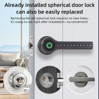 China Yagu Easy Install Intelligente Fingerprint Digital Smart Lock for Front Door Tuya Ttlock Password Door Lock Physical Button for sale