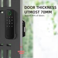 China Yagu Tuya APP IP55 Waterproof  Door Lock for Home/Office Bull Head Fingerprint Password Lock Outdoor Single & Double Fingerprint for sale